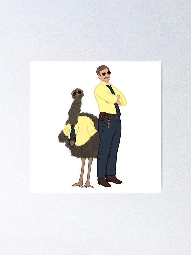 "Insurance Emu" Poster for Sale by seacoastcustoms | Redbubble