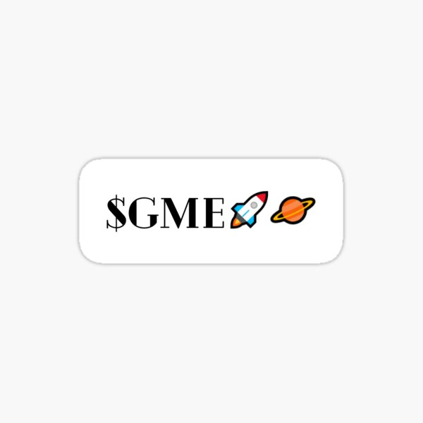 "$GME (GameStop) to the Moon" Sticker by kdranchak | Redbubble