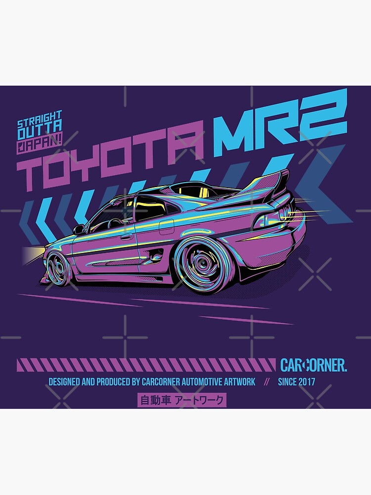 "Toyota MR2 SW20 - CarCorner" Poster by Car-Corner | Redbubble