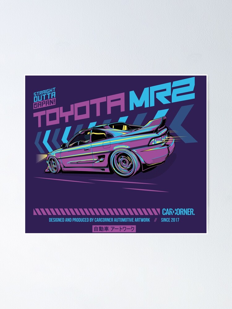 "Toyota MR2 SW20 - CarCorner" Poster by Car-Corner | Redbubble
