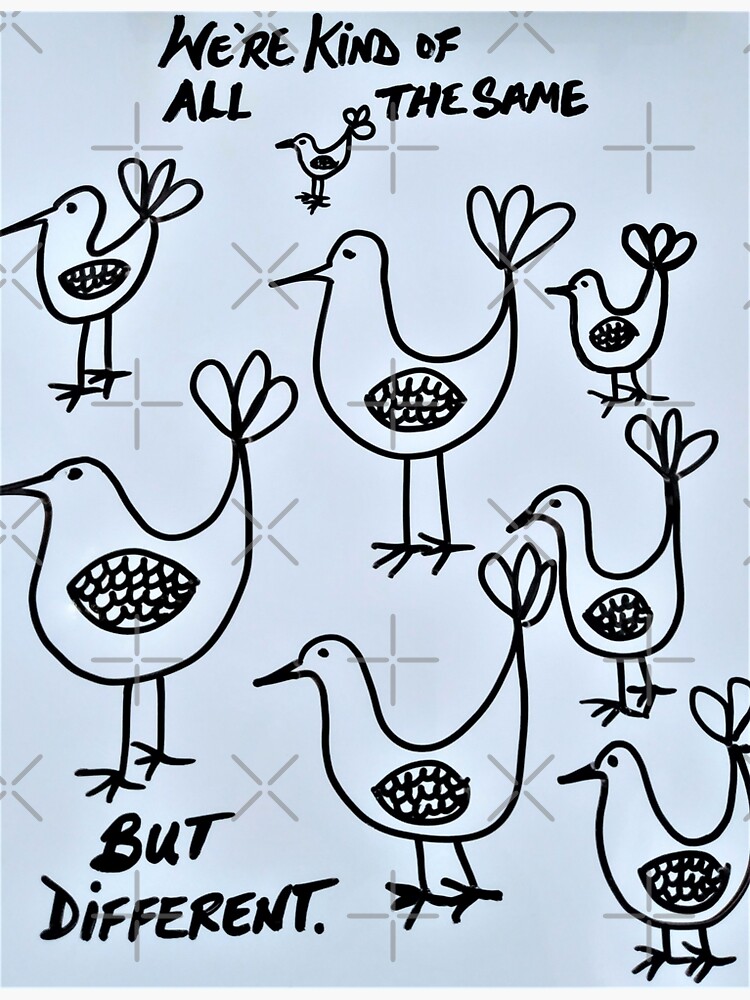 "Kind of the Same" Sticker for Sale by DETalas | Redbubble