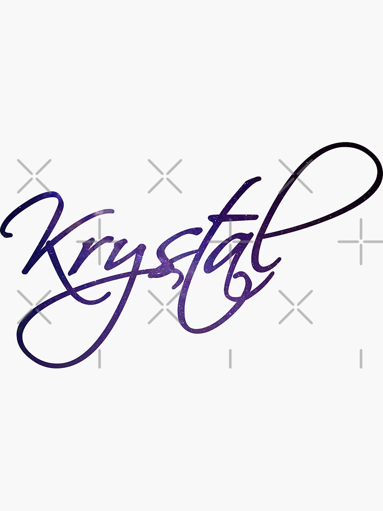 "Krystal" Sticker for Sale by Hoildays | Redbubble