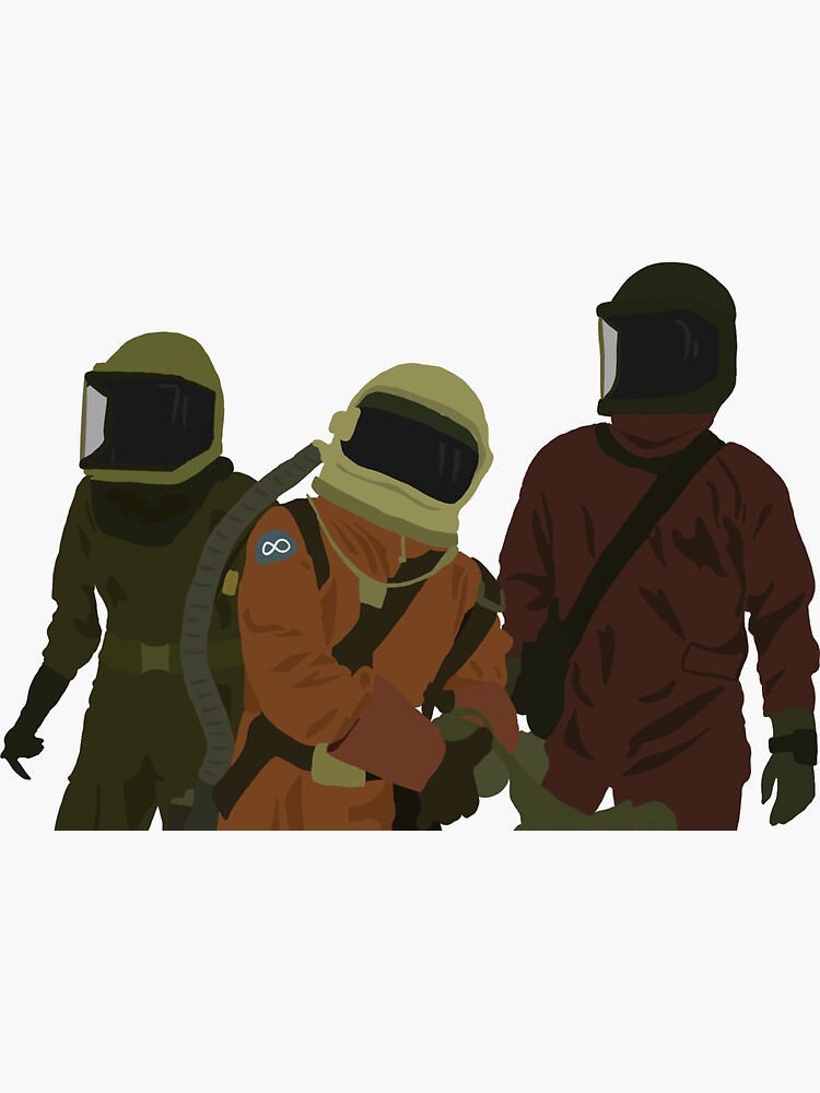 "Clarke, Raven and Bellamy " Sticker by spaghettiegirli | Redbubble