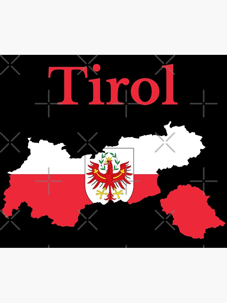 Póster «Diseño de mapas del estado de Tirol, Austria» de marosharaf ...