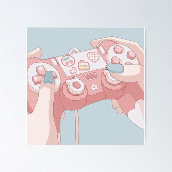 "Pink Gamer Girl" Poster for Sale by sickmaid | Redbubble