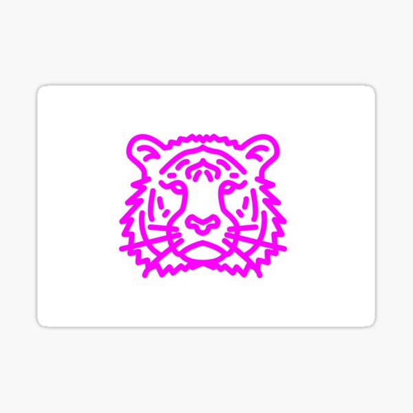"preppy pink tiger" Sticker for Sale by kathrynnnnnn | Redbubble