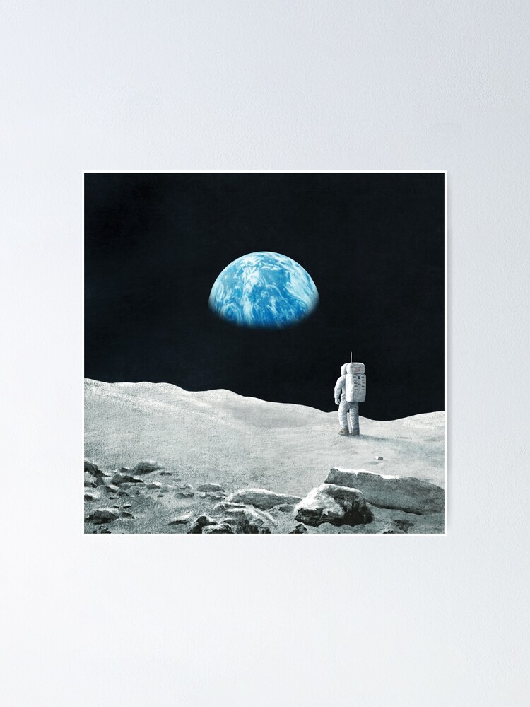 "Earthrise " Poster for Sale by Terry Fan | Redbubble