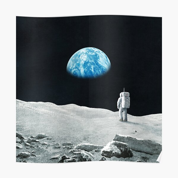 "Earthrise " Poster for Sale by Terry Fan | Redbubble