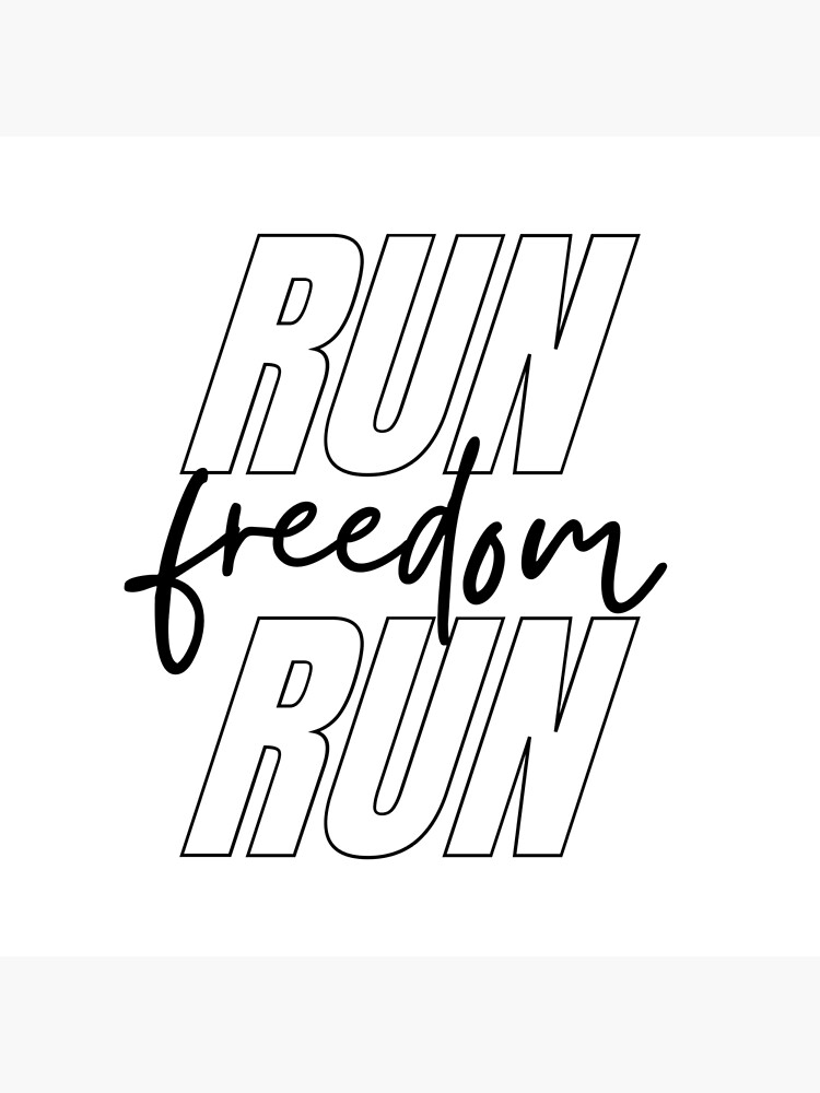 "Urinetown / Run Freedom Run" Poster by inspiredtiger | Redbubble