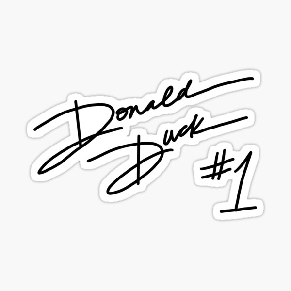 Donald Duck Signature