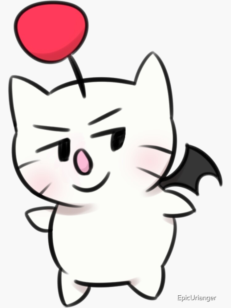 "FFXIV: Moogle" Sticker by EpicUrianger | Redbubble