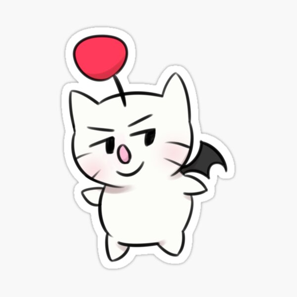 "FFXIV: Moogle" Sticker by EpicUrianger | Redbubble