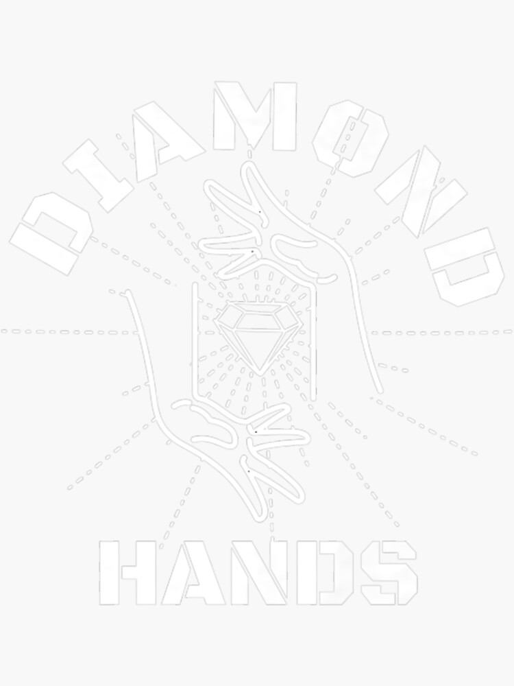 "GME Diamond Hands Autist Stonk Market Tendie Stock WHT Text Premium ...