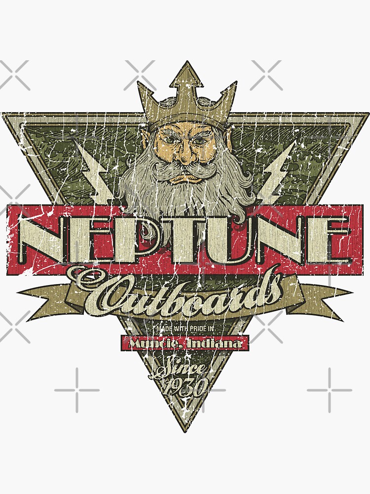 "Neptune Outboards 1930" Sticker for Sale by AstroZombie6669 | Redbubble