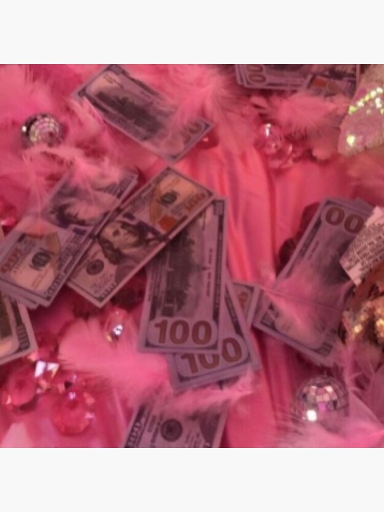 "Hot pink girly money pile" Sticker for Sale by Purpleliquor | Redbubble