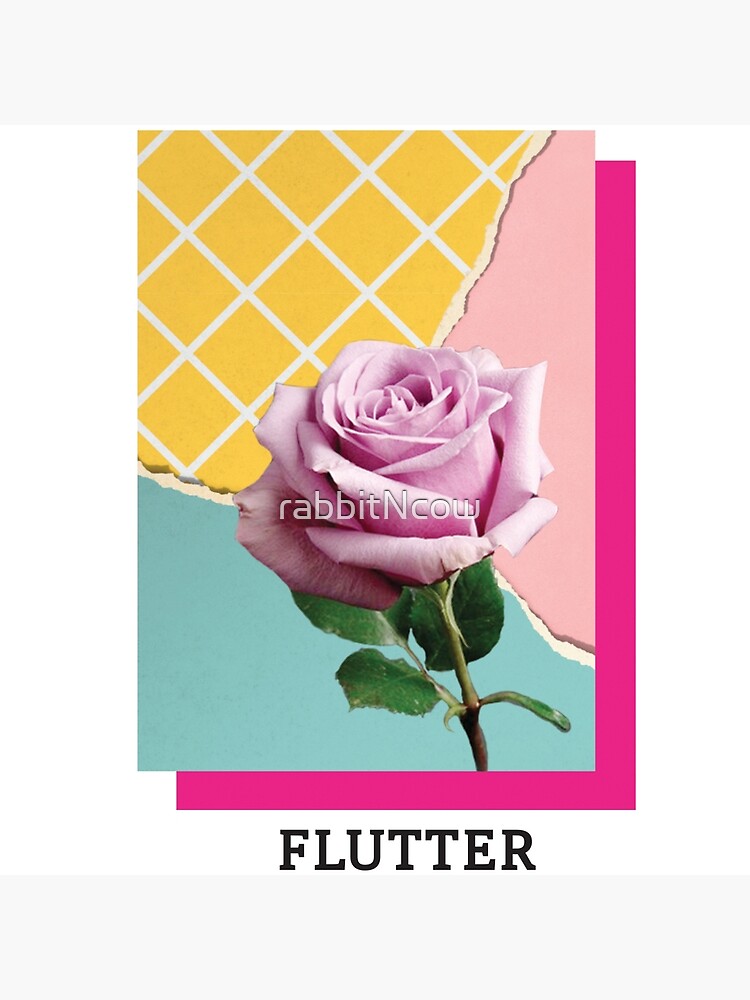 "flutter" Poster for Sale by rabbitNcow | Redbubble