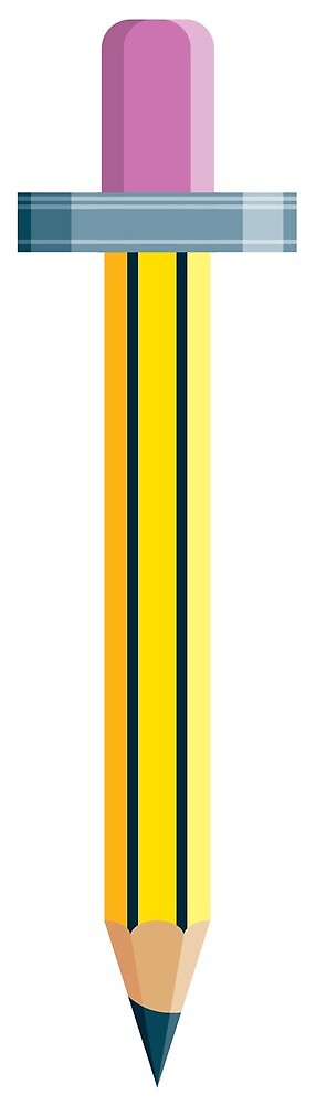 "Pencil Sword" by SevenHundred | Redbubble