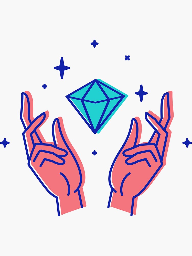 "Diamond Hands | Wall Street Bets Meme" Sticker for Sale by ...