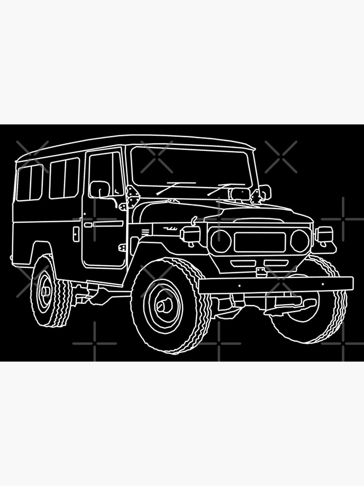 "Troopy White Outline" Photographic Print for Sale by safetysam | Redbubble