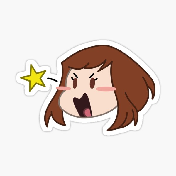 "Ochaco Uraraka Chibi" Sticker for Sale by juliannedraws4u | Redbubble