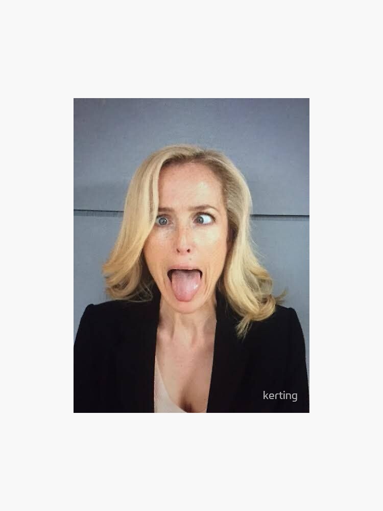 "Gillian (cute bean) Anderson" Sticker by kerting | Redbubble