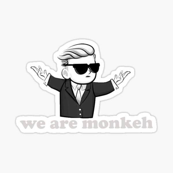 "We are Monkeh" Sticker by MonkehZ | Redbubble