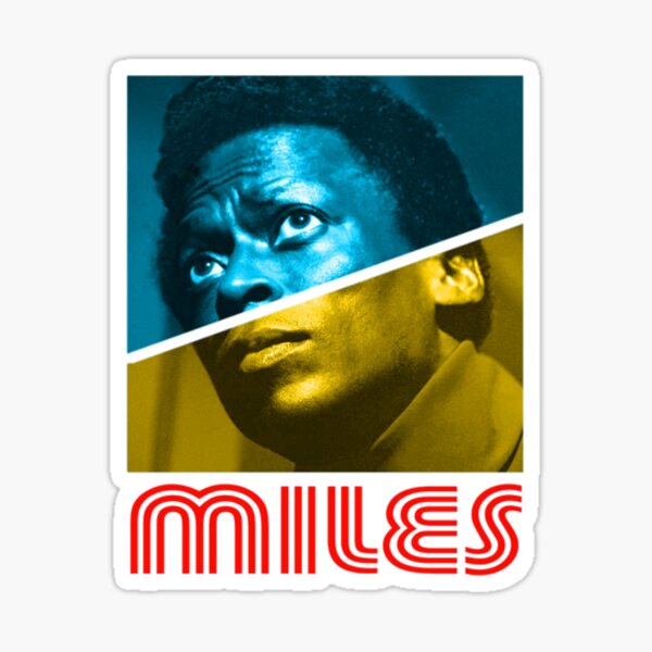 "Miles Davis Colorized" Sticker for Sale by rukiyantimurdok | Redbubble