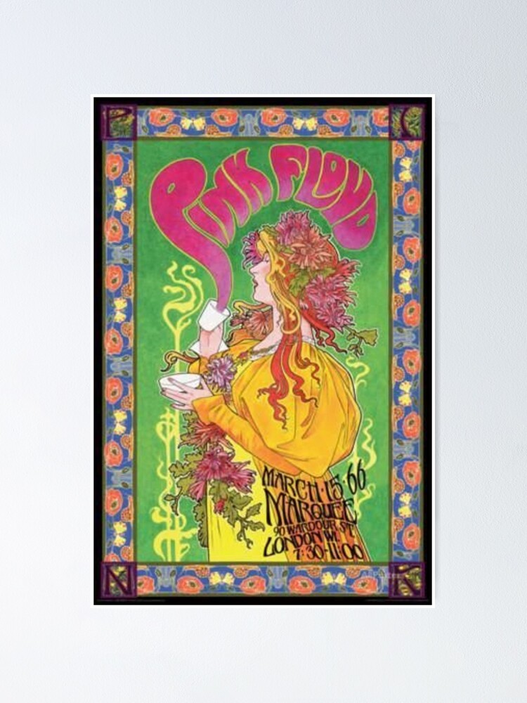 "Pink Floyd Marquee Club 1966 Poster" Poster by TheShopOfDreams | Redbubble