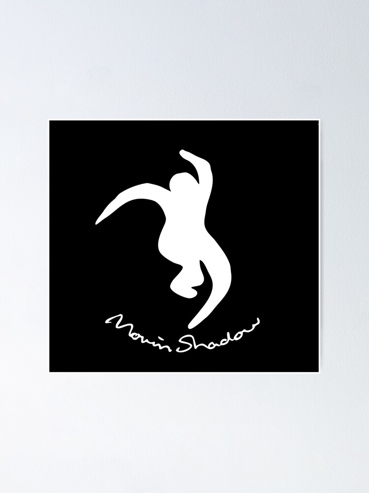 "Moving shadow cursive logo" Poster by rilemonsa | Redbubble