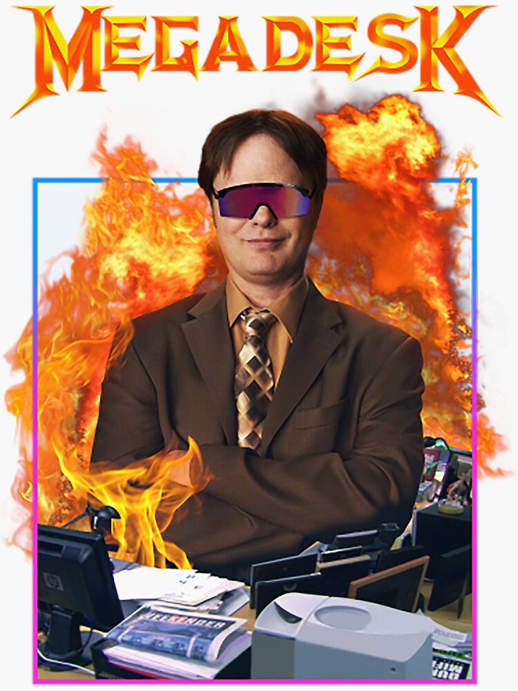 "The Office Megadesk!" Sticker for Sale by LaserTree | Redbubble