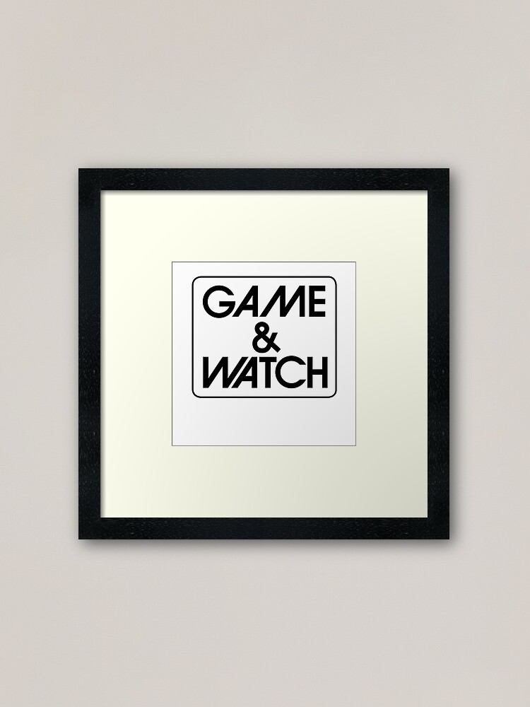 "Game & Watch Logo" Framed Art Print by CDSmiles | Redbubble