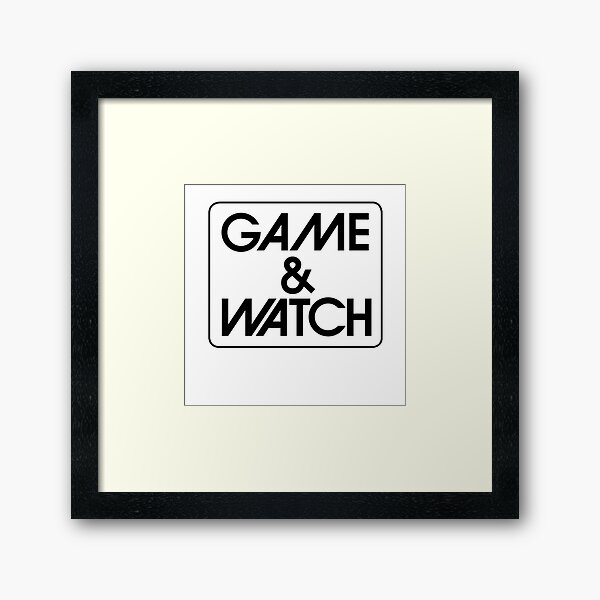 "Game & Watch Logo" Framed Art Print by CDSmiles | Redbubble