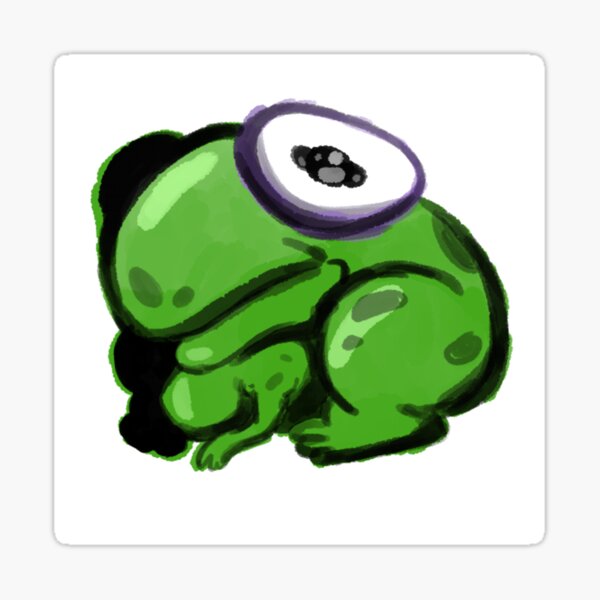 "Grimace the Frog" Sticker for Sale by TinnedBeeans | Redbubble