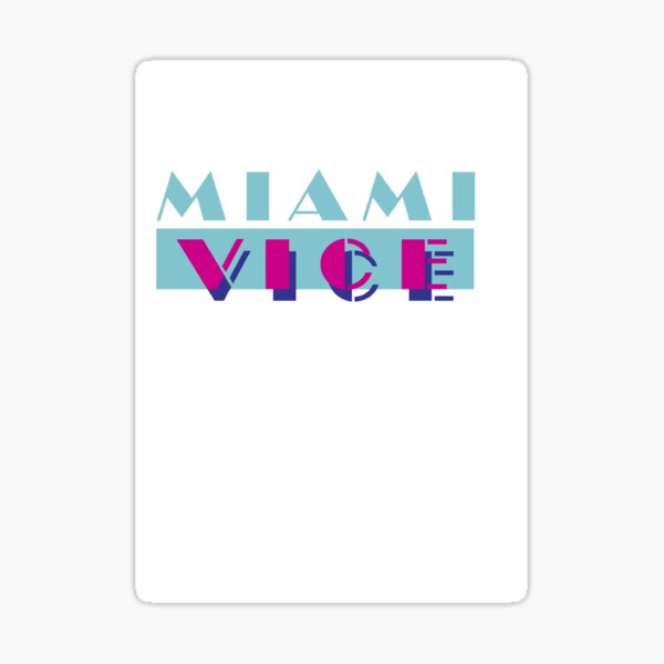 "Miami vice" Sticker for Sale by Joker51100 | Redbubble