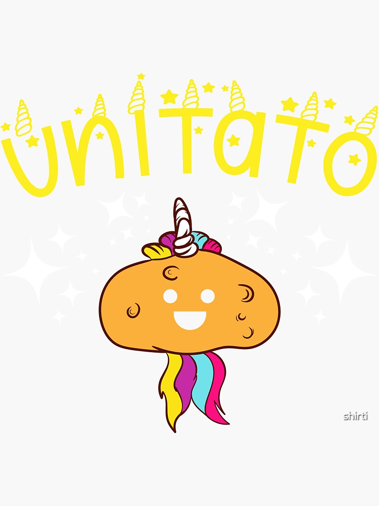 "Unitato Unicorn Potato French Fries Snack Deep Fry Rainbow Magical ...