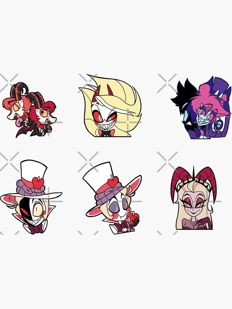 "Hazbin Hotel sticker set 3" Sticker for Sale by Anic917 | Redbubble