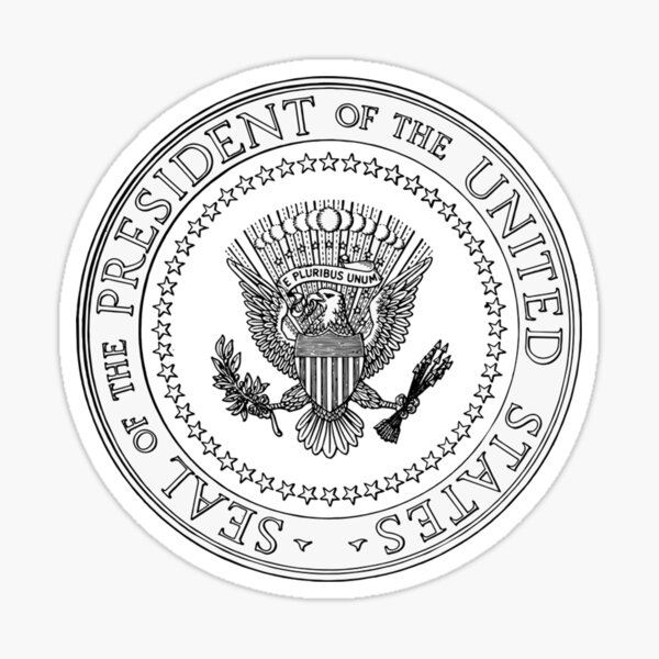 "us presidential seal" Sticker for Sale by kispixart | Redbubble