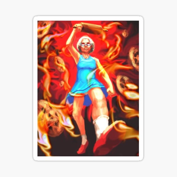 "angry granny" Sticker for Sale by simplysassy | Redbubble