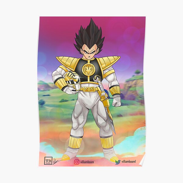"Vegeta Ranger" Poster by villiamboom | Redbubble