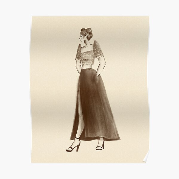 "bubbles in modern filipiniana" Poster for Sale by samsum | Redbubble