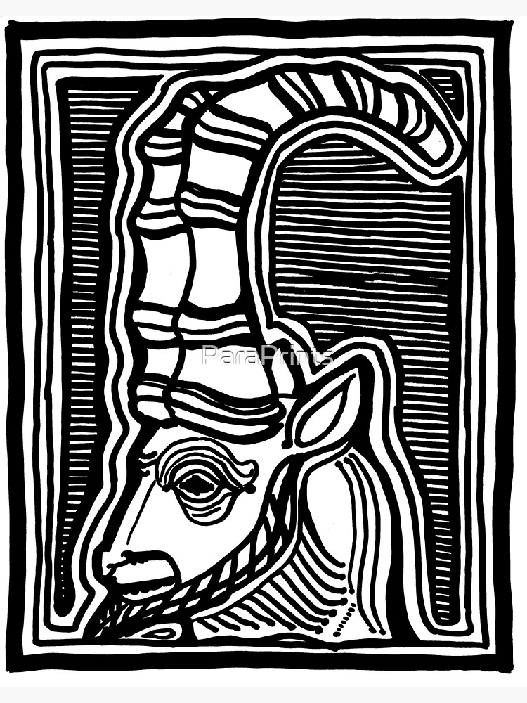 "Sumerian Ram" Sticker for Sale by ParaPrints | Redbubble