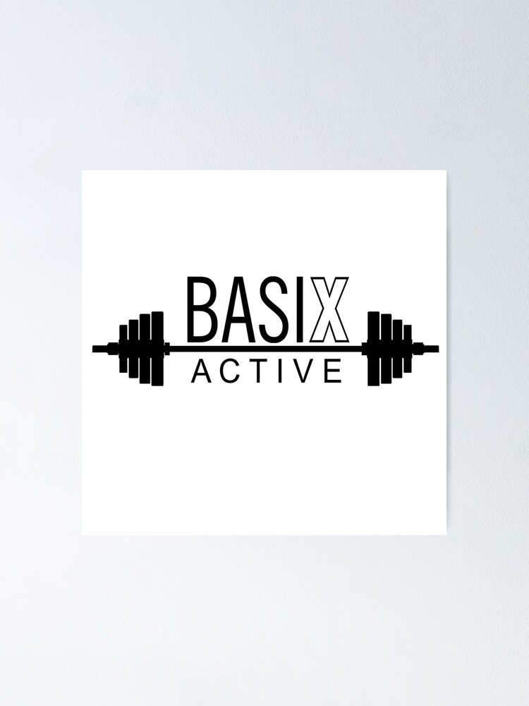 "Active Basix Logo" Poster by lmcvinco | Redbubble