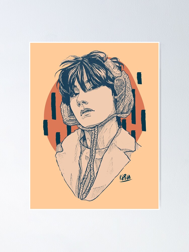 "Taehyung Line Art" Poster by iss-artsy | Redbubble