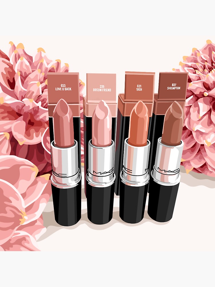 "Lipstick Illustration" Sticker by tipsy-designs | Redbubble