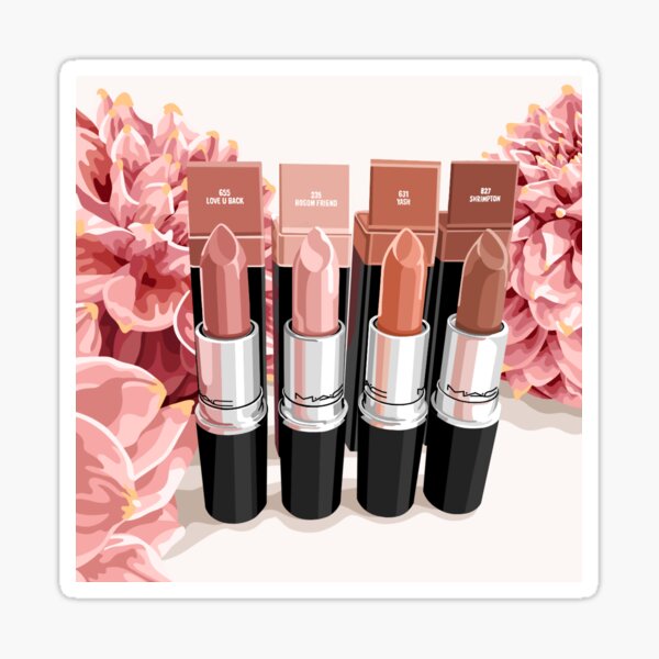 "Lipstick Illustration" Sticker by tipsy-designs | Redbubble