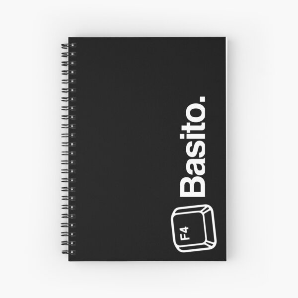"F4 Basito!" Spiral Notebook for Sale by mdabrown | Redbubble