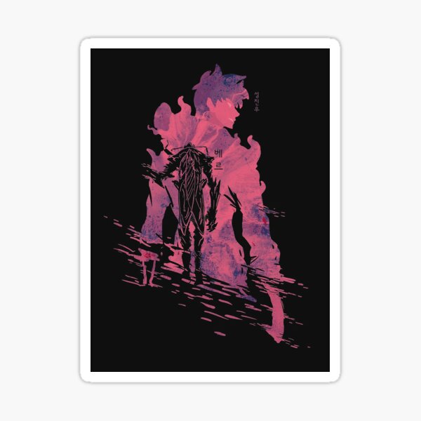 "Solo Leveling / Jin Woo & Beru" Sticker for Sale by NeidOne | Redbubble