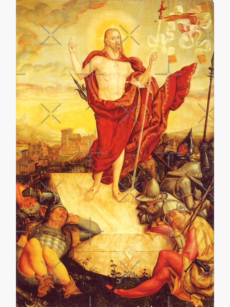 "Easter: Resurrection of Jesus in Christian art by Lucas Cranach, 1558" Sticker for Sale by ...