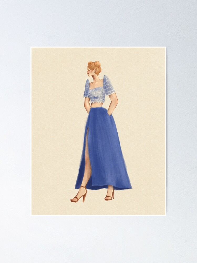 "Bubbles in Modern Filipiniana" Poster by samsum | Redbubble