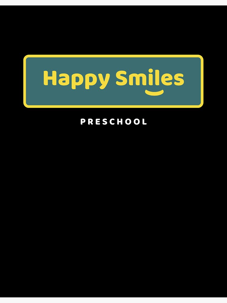 "Happy Smiles Preschool" Sticker by BLALASHOP | Redbubble